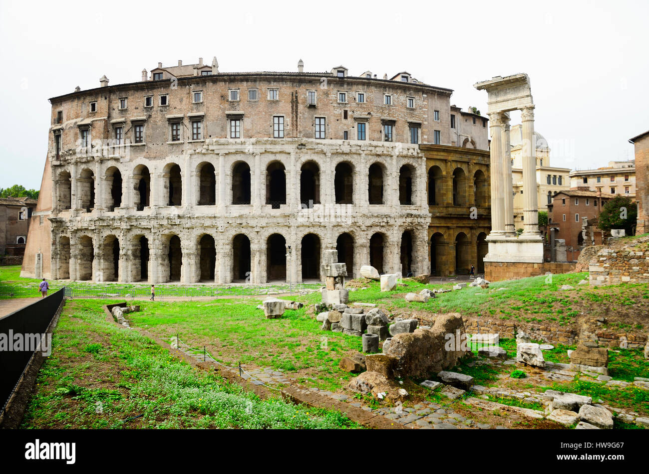 Apollo temple theatre marcellus rome hi-res stock photography and ...