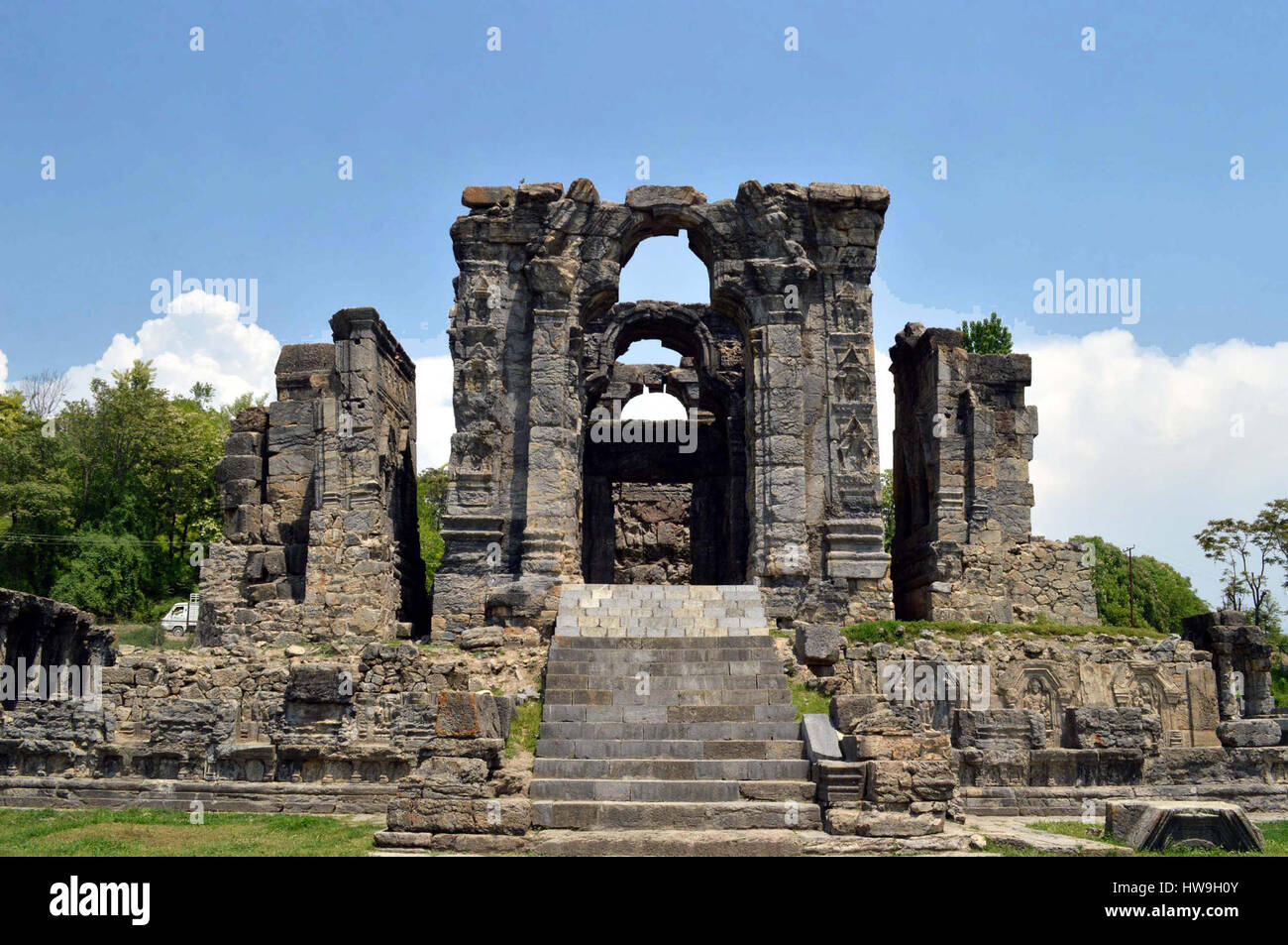 Anantnag, India. 15th Mar, 2017. The ruins of Martand Sun Temple in ...