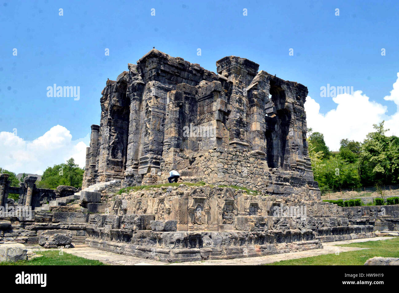 Anantnag, India. 15th Mar, 2017. The ruins of Martand Sun Temple in ...