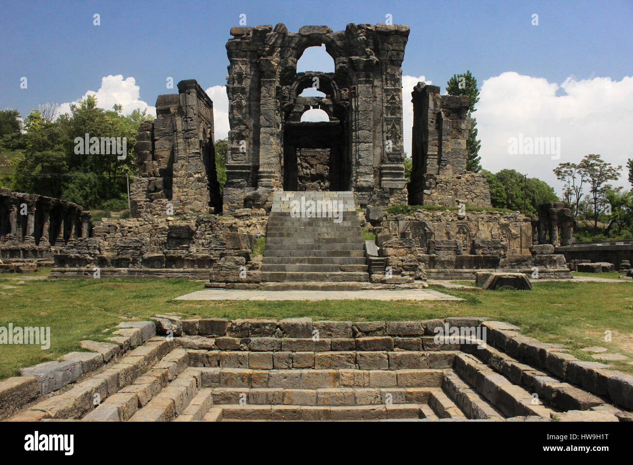 Anantnag, India. 15th Mar, 2017. Full View of Martand Sun Temple in ...