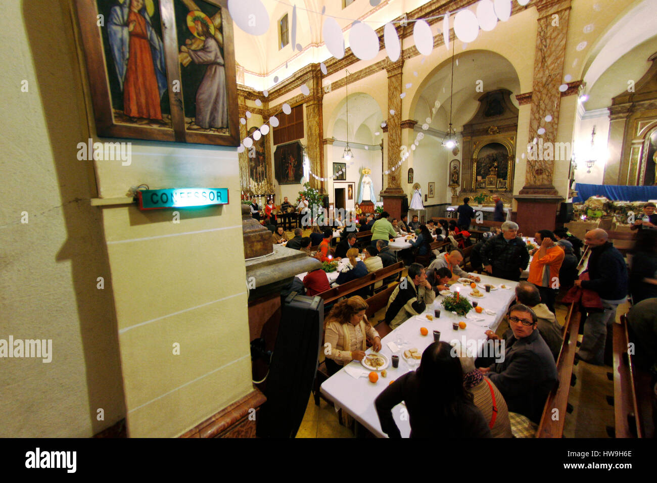 charity on a church Stock Photo - Alamy