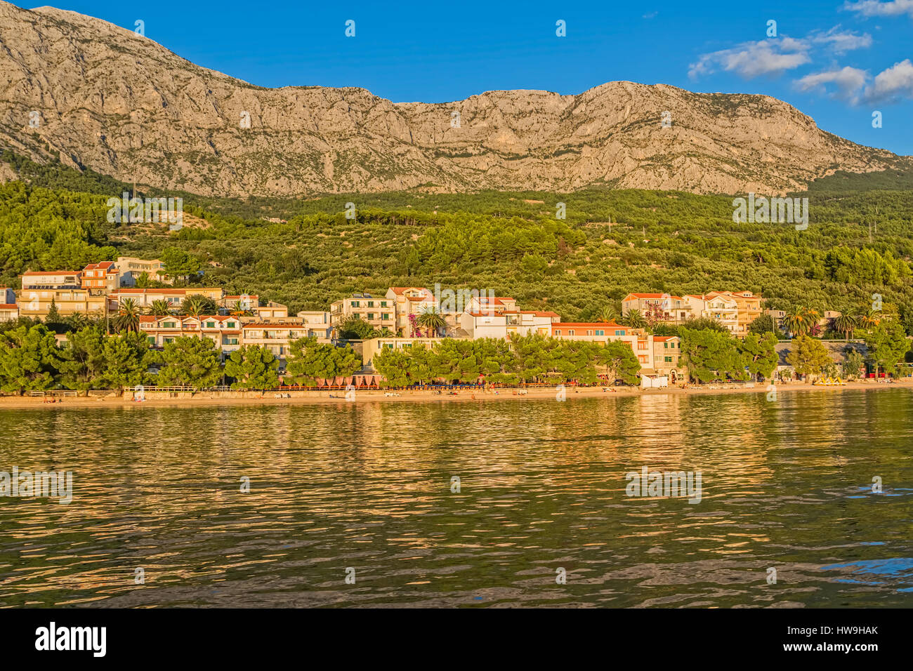 Tucepi houses view Stock Photo - Alamy