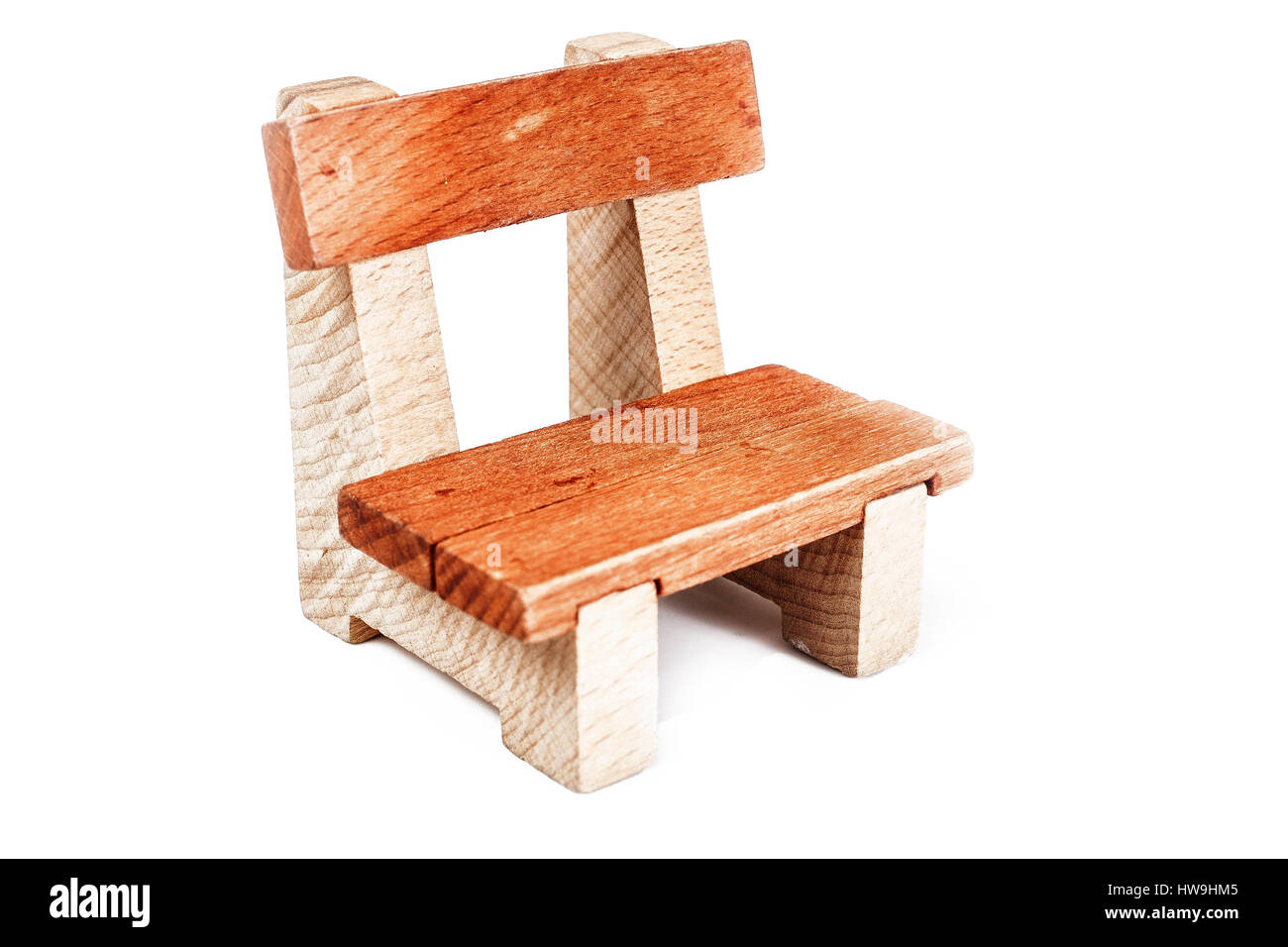 Wooden toy bench furniture Stock Photo - Alamy
