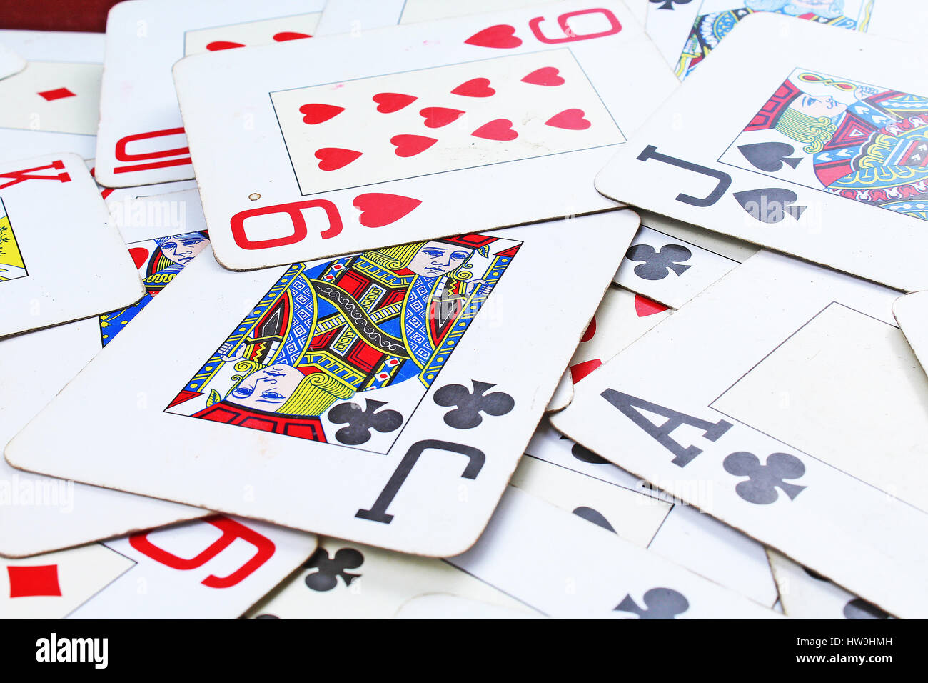 Poker card texture Stock Photo - Alamy