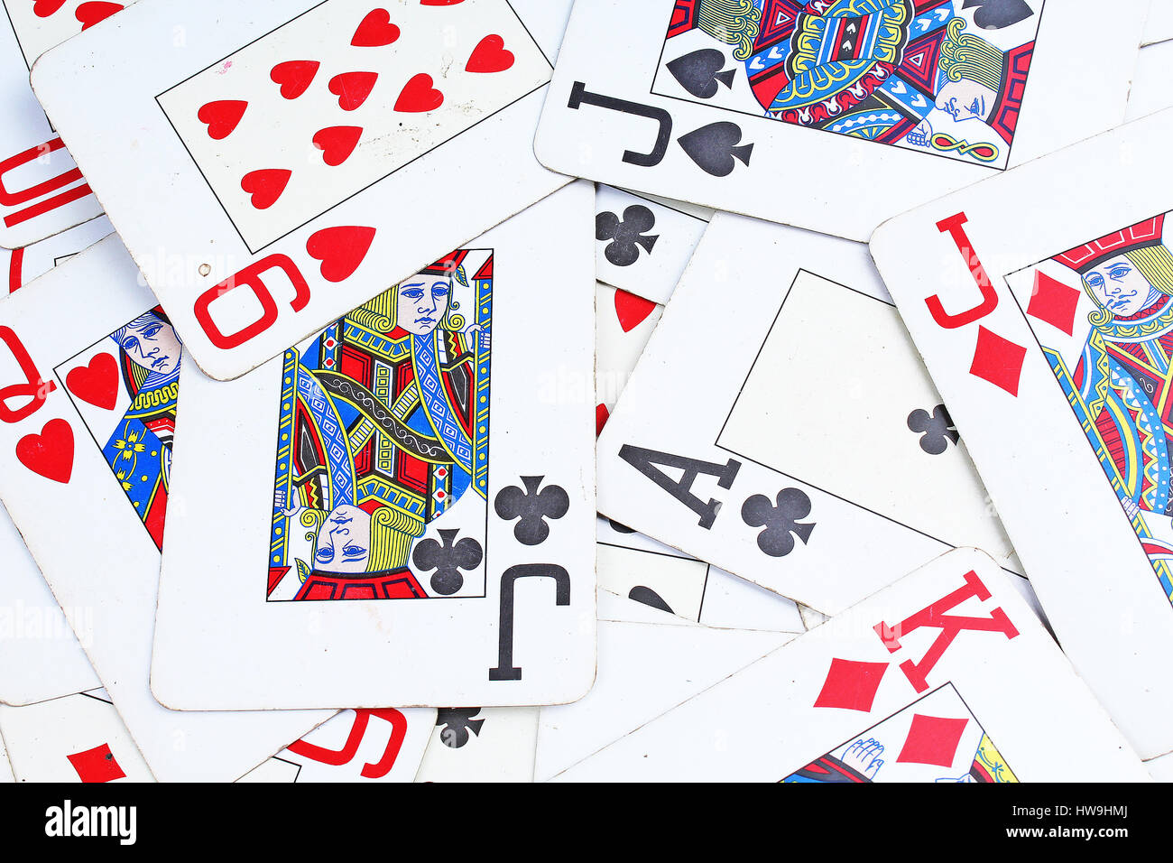 Poker card texture Stock Photo - Alamy