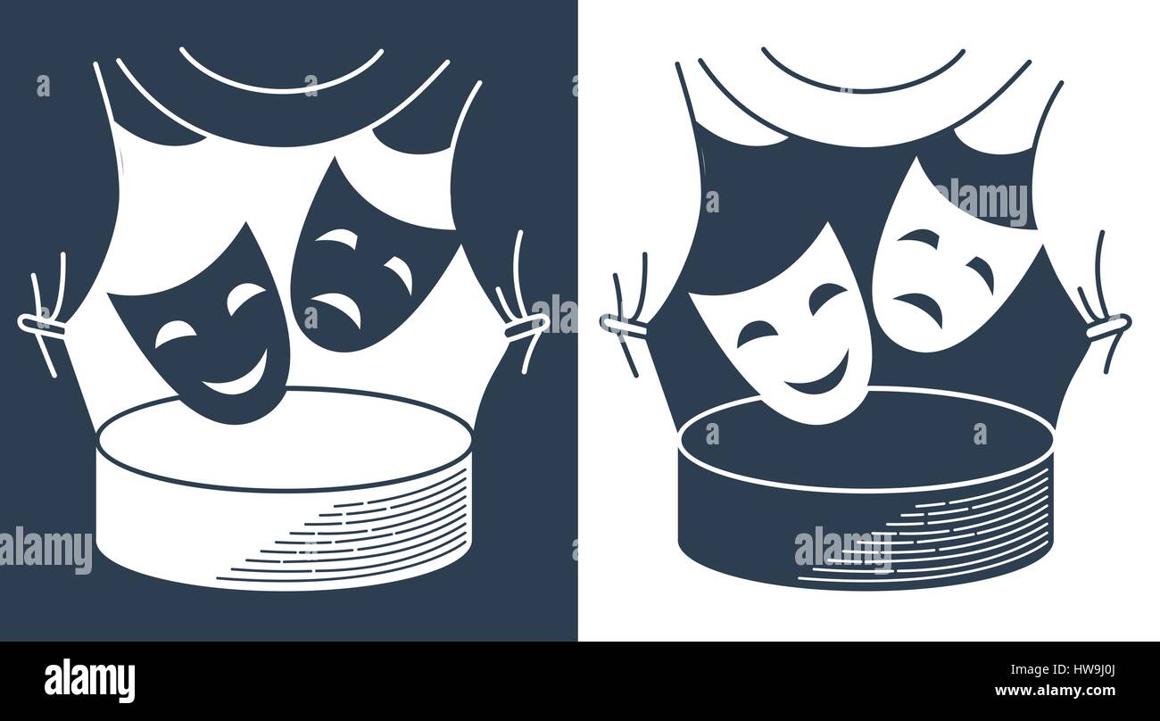 Theatre Mask Logo Stock Photos & Theatre Mask Logo Stock Images - Alamy