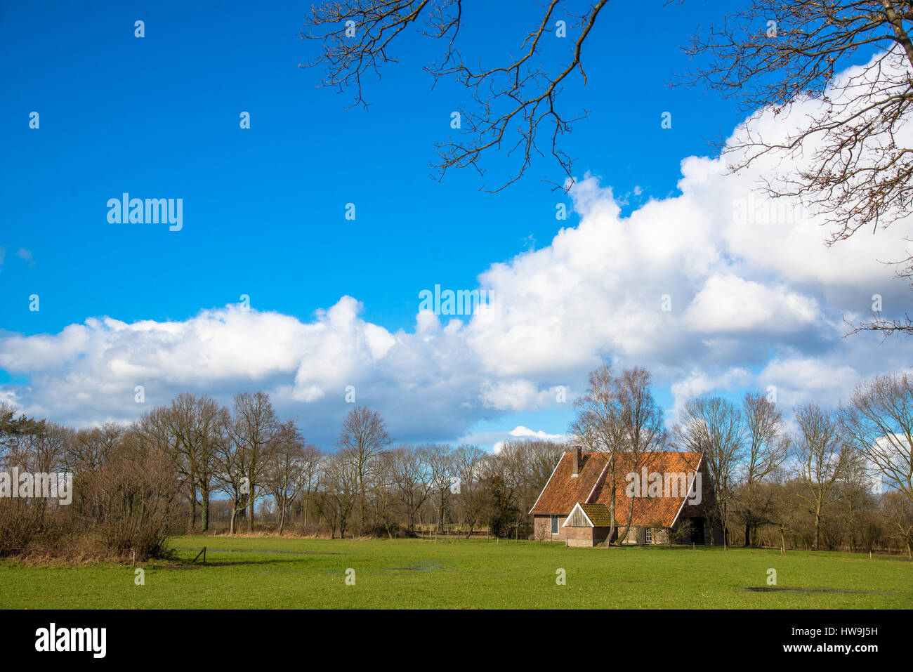 traditional farm in achterhoek, holland Stock Photo - Alamy