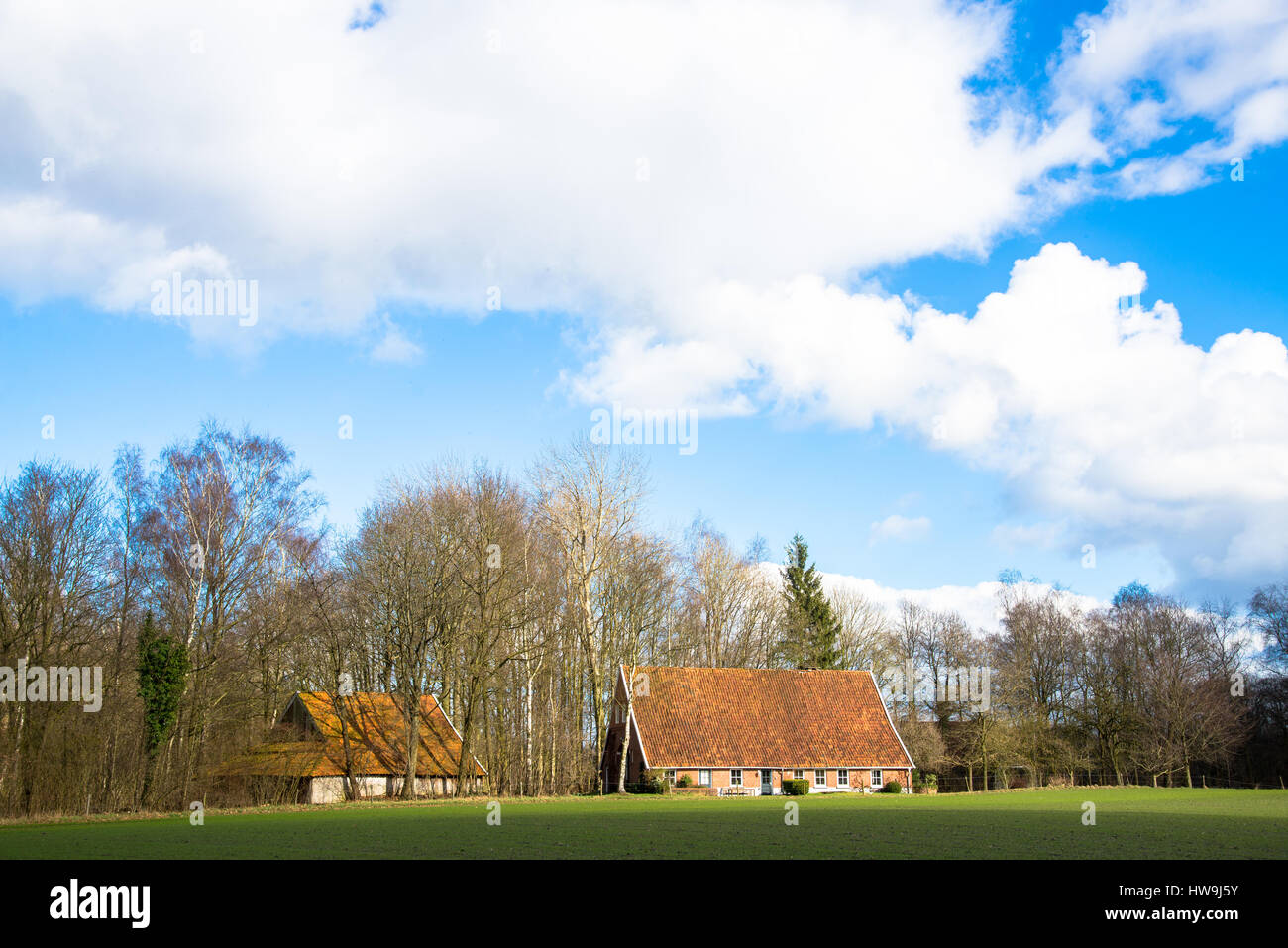 traditional farm in achterhoek, holland Stock Photo - Alamy