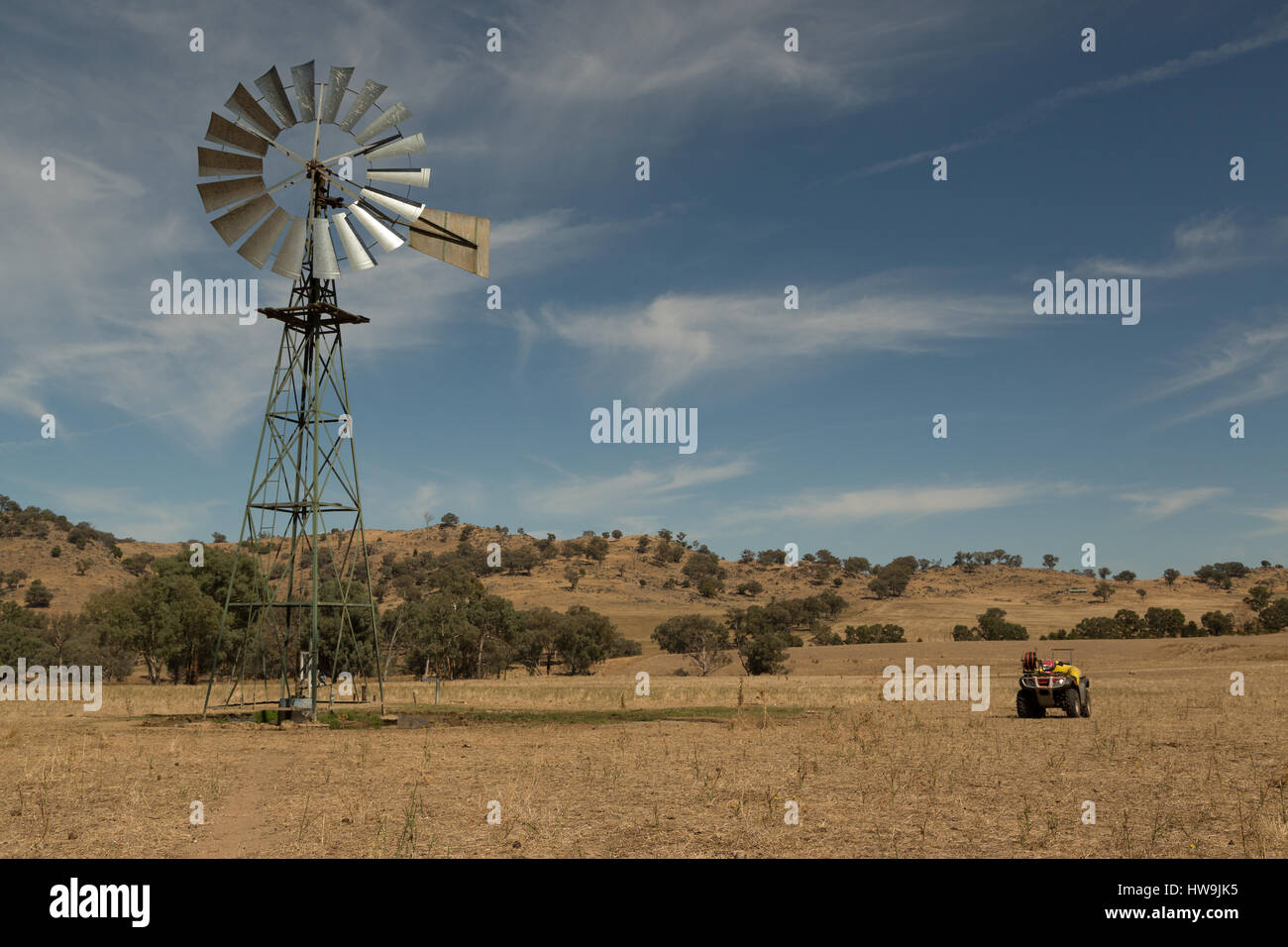 A photograph of an Australian outback windmill. The photograph was ...