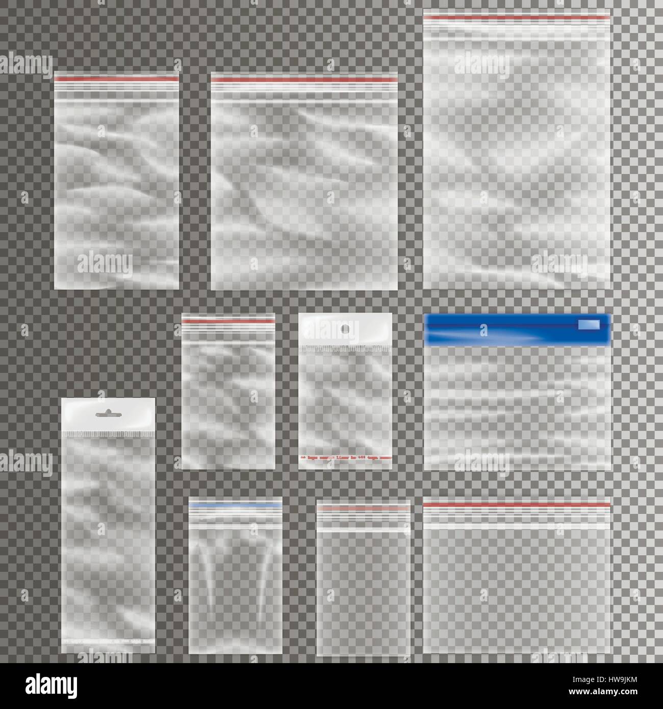 Plastic bags of plastic Stock Vector Images - Alamy