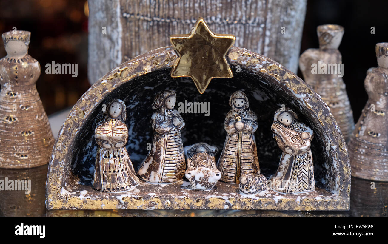Nativity scene, creche, or crib, is a depiction of the birth of Jesus ...