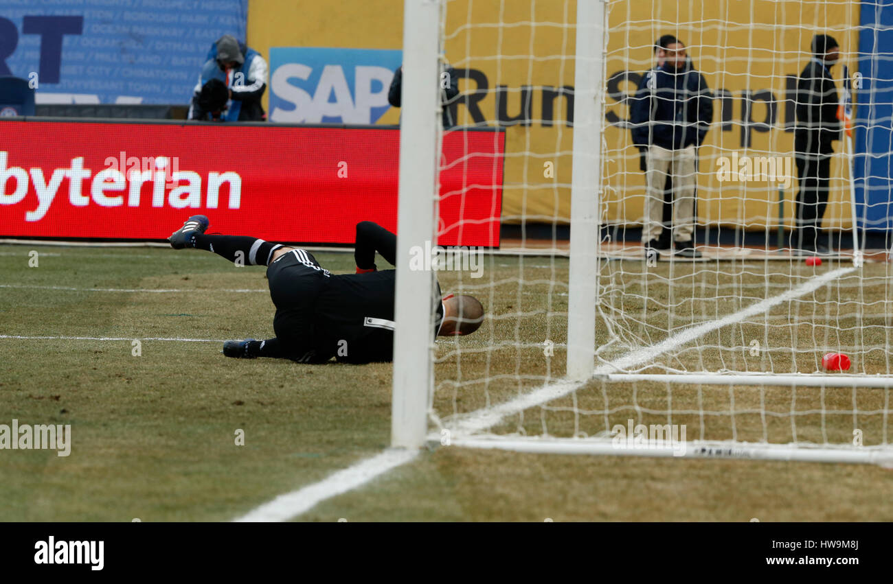 Goalkeeper Bush (1) of Montreal Impact saves goal during MLS game ...