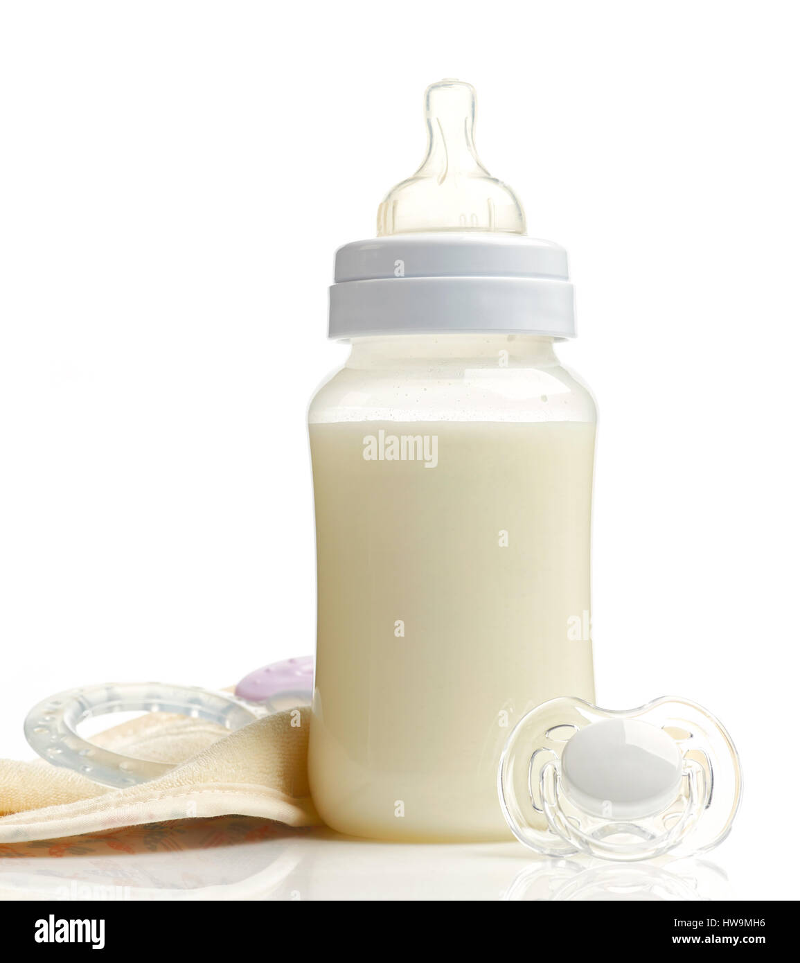 baby milk bottle isolated on white background Stock Photo - Alamy