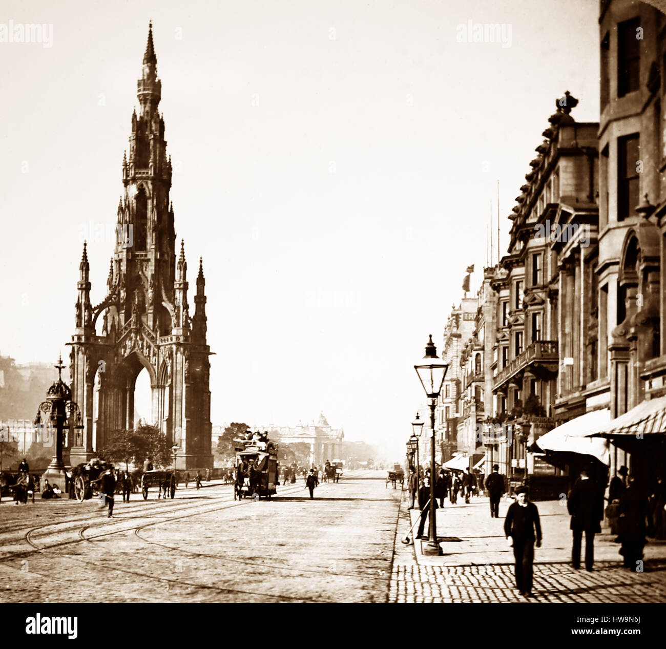 Edinburgh princes street victorian period hi-res stock photography and ...