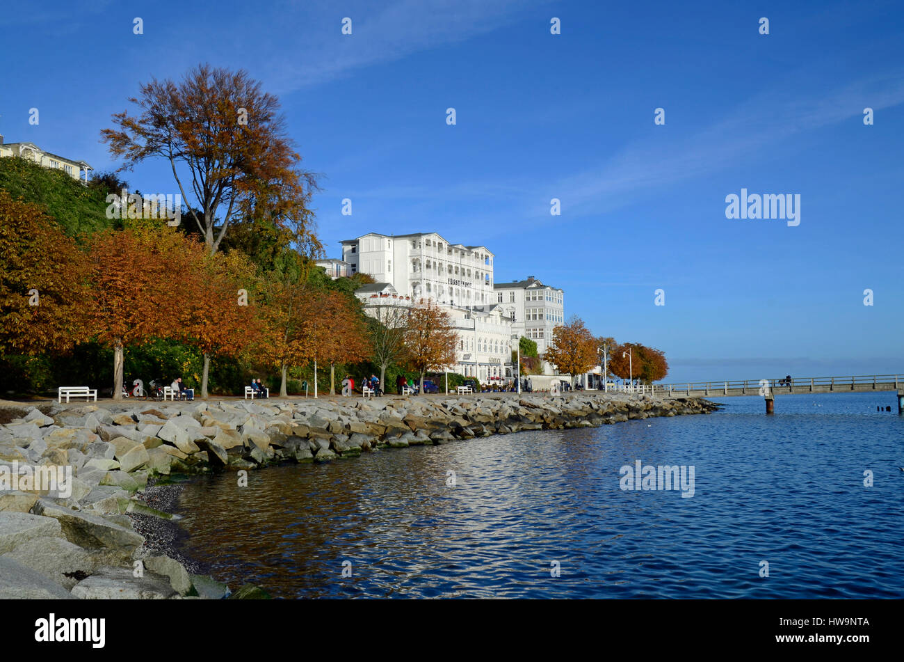 Promenade in Saßnitz Stock Photo - Alamy