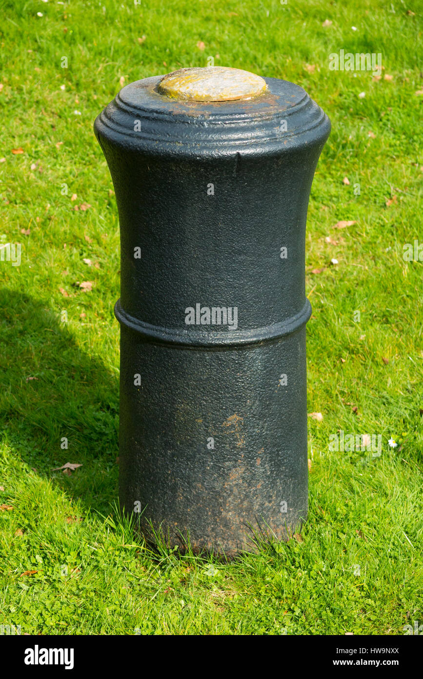 The barrel of a cannon, buried upright & projecting into the air in Roy ...