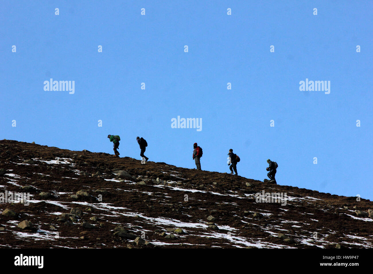 Anantnag, India. 24th Dec, 2016. Hikers Trek Towards one of the ...