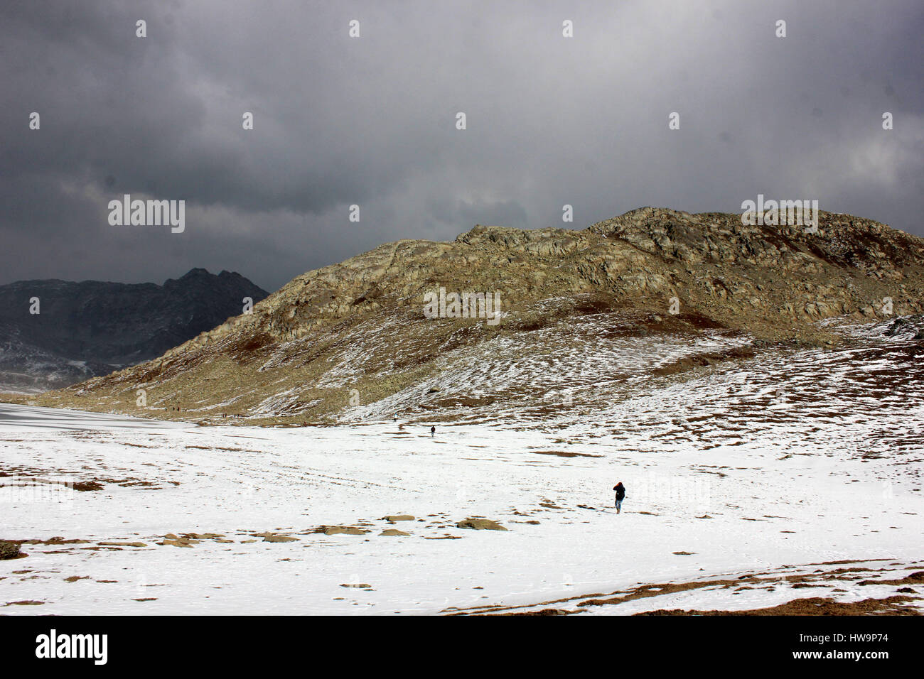 Anantnag, India. 24th Dec, 2016. Hikers Trek Towards one of the ...