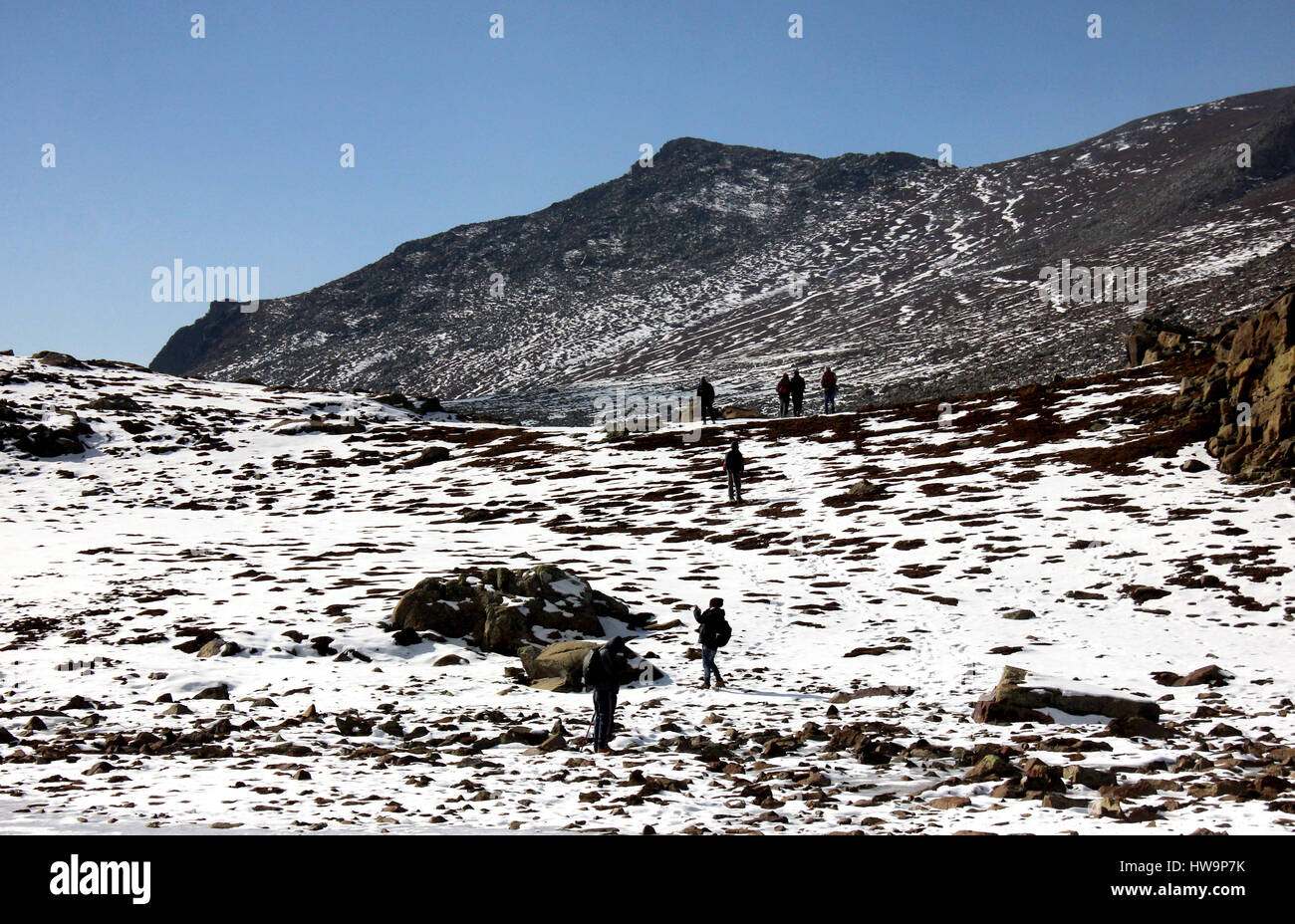Anantnag, India. 24th Dec, 2016. Hikers Trek Towards one of the ...