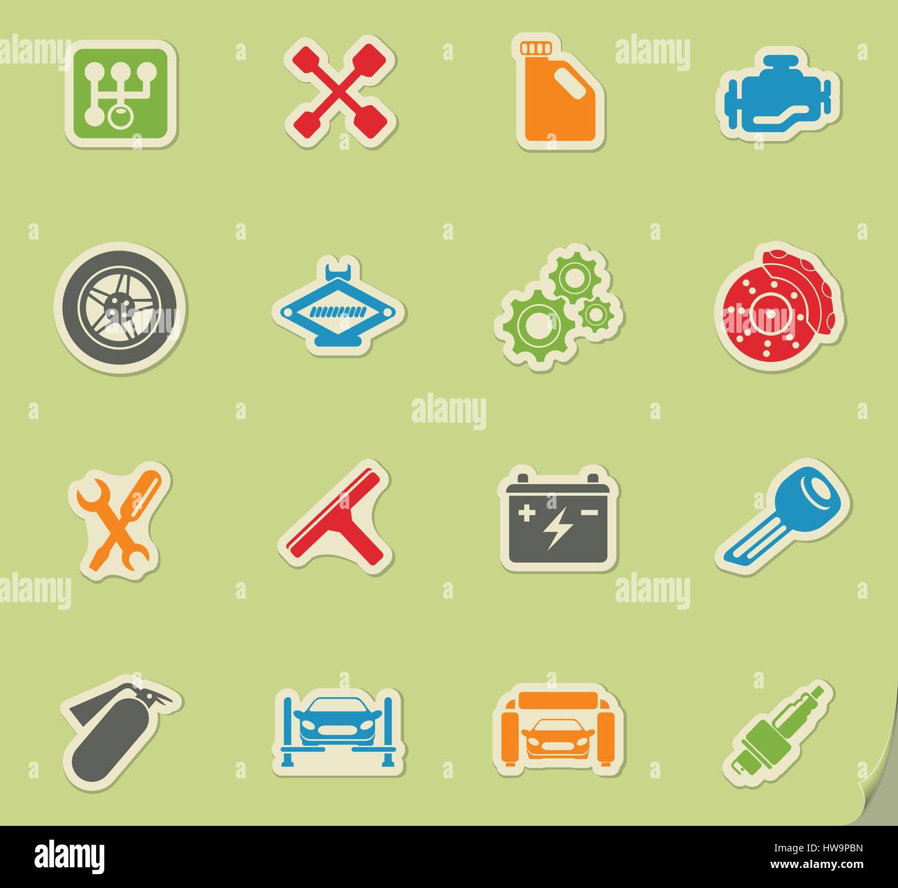 Auto Service simply symbol for web icons and user interface Stock ...