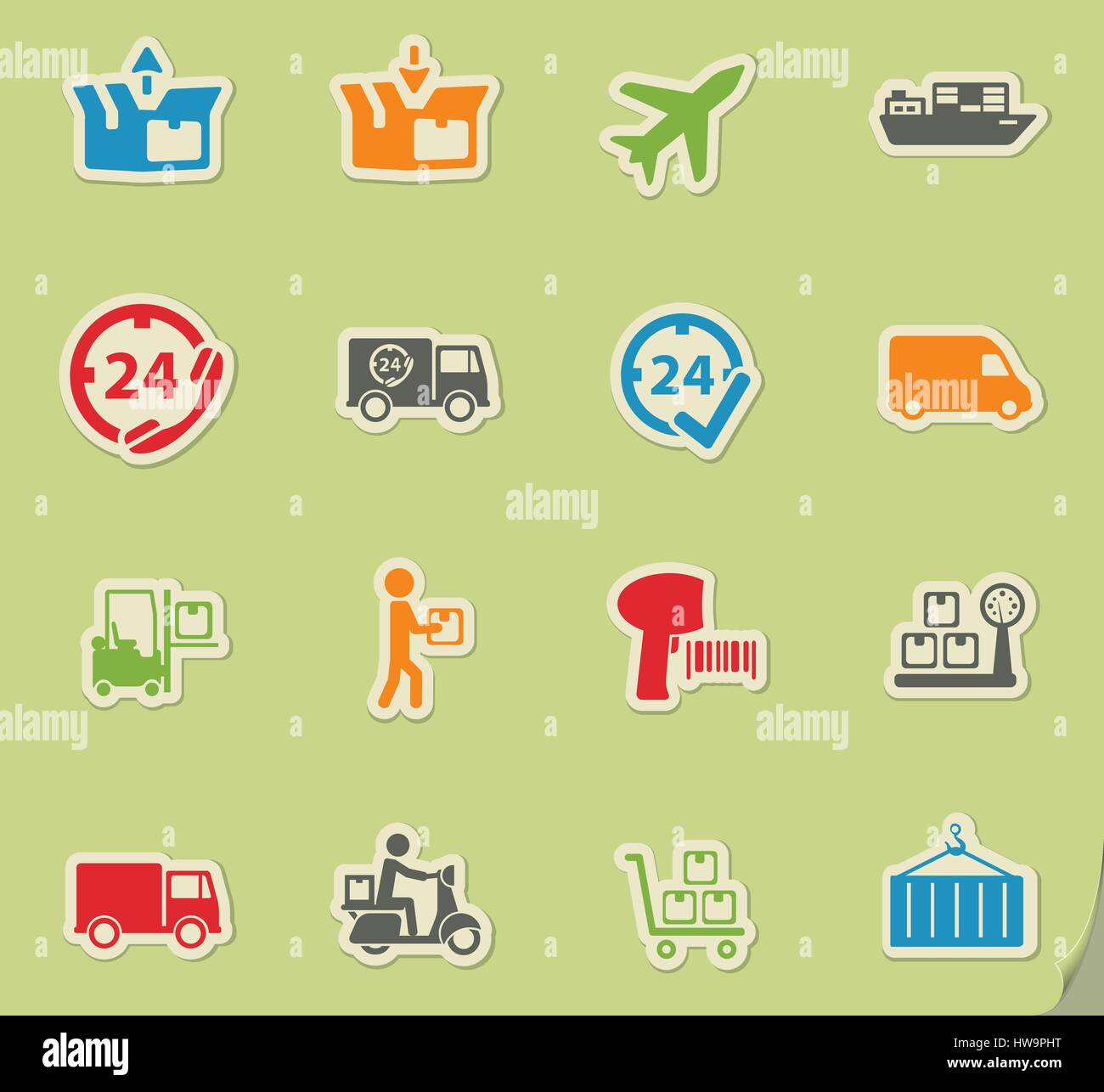 Delivery simply symbol for web icons and user interface Stock Vector ...