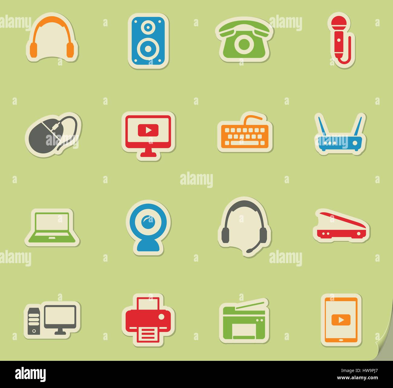 Devices simply symbols for web and user interface Stock Vector Image ...