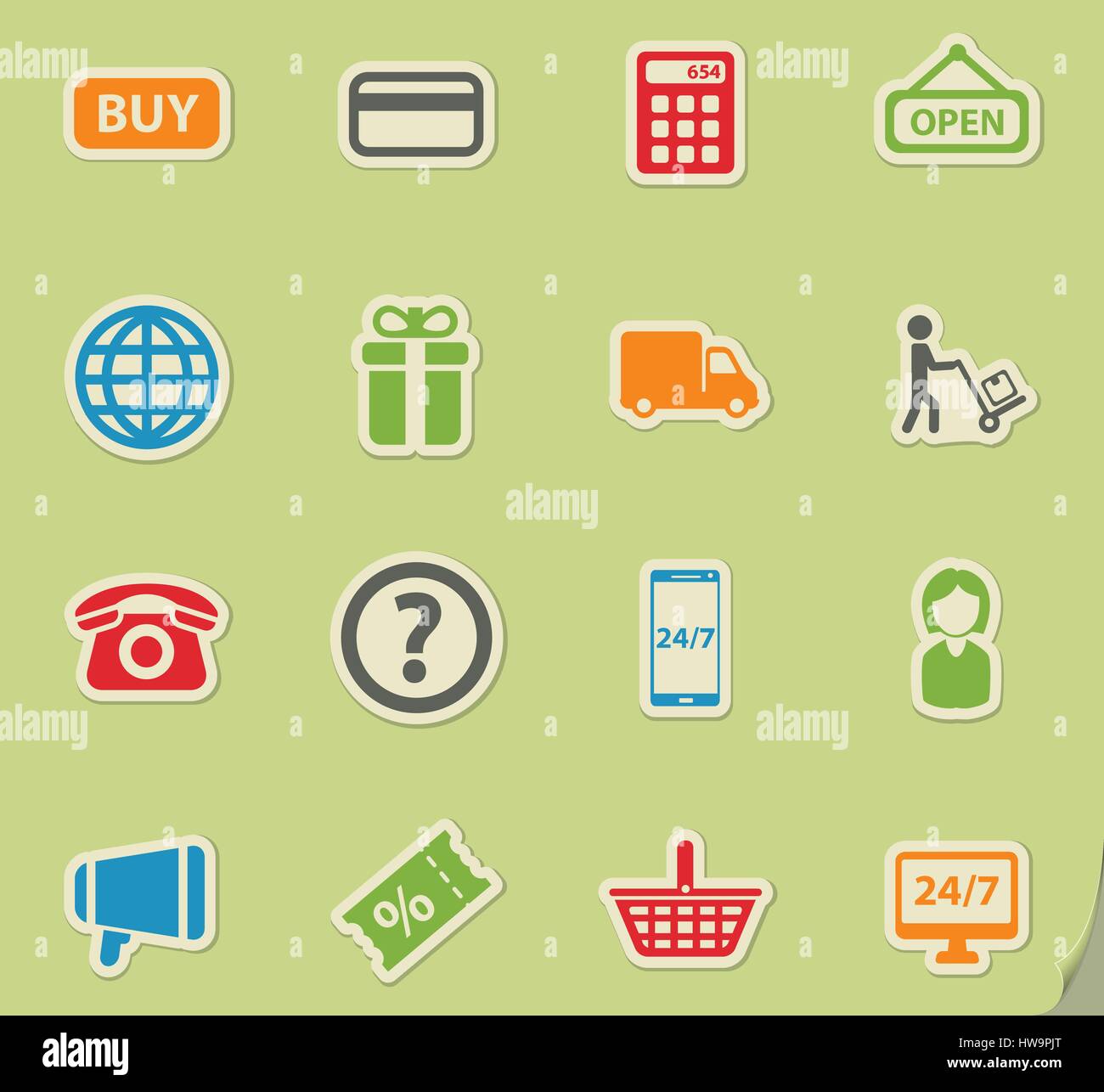 E-commerce simply symbol for web icons and user interface Stock Vector ...