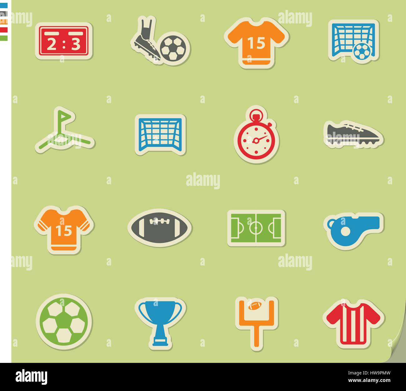 Football simply symbol for web icons and user interface Stock Vector ...