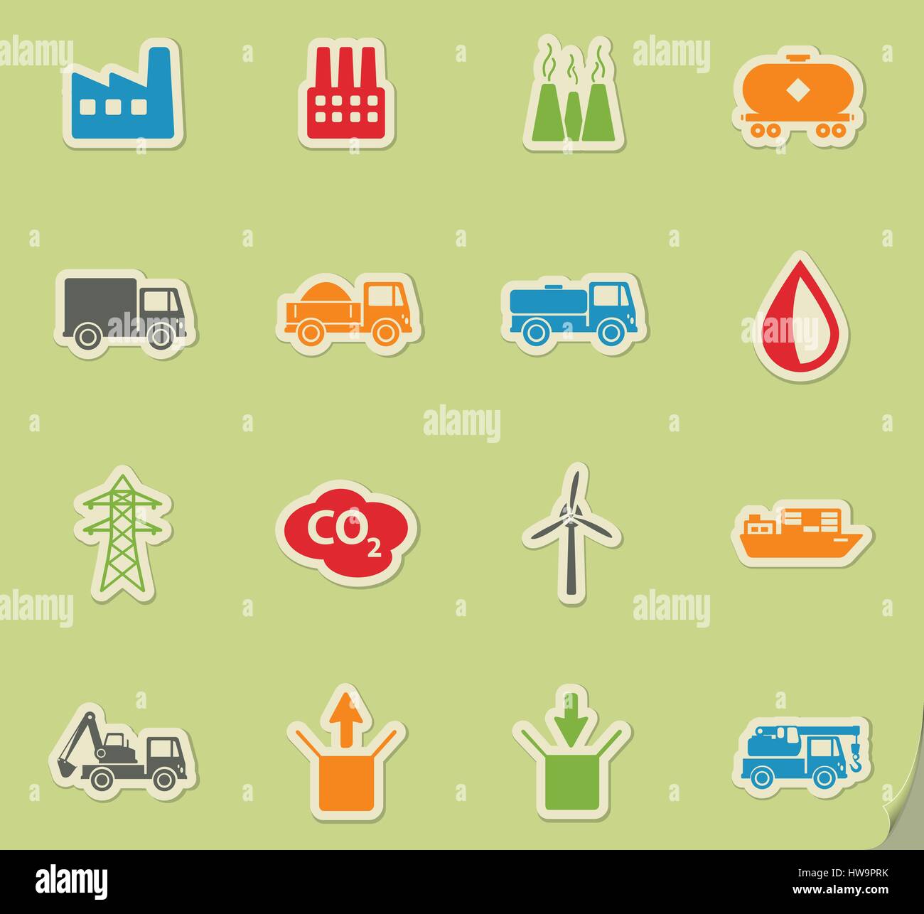 Industrial simply symbol for web icons and user interface Stock Vector ...