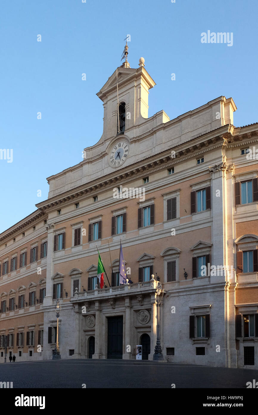 The italian parliament building in rome hi-res stock photography and ...