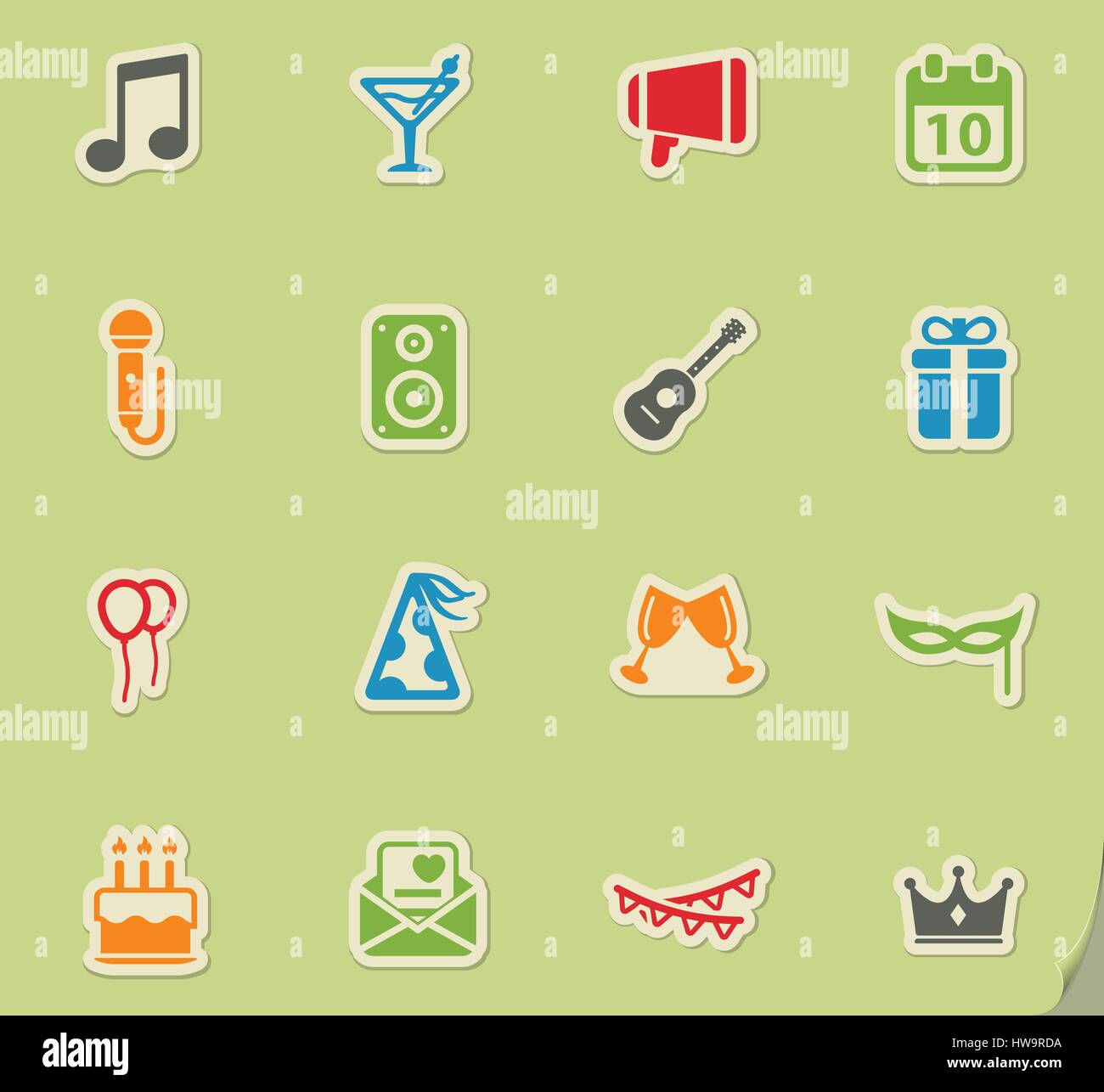 Party simply symbol for web icons and user interface Stock Vector Image ...