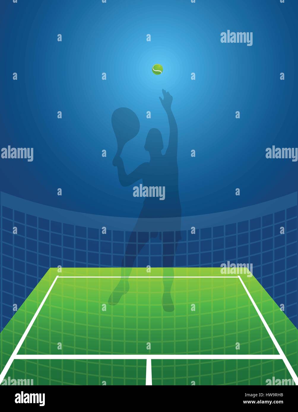 Sports man tennis court Stock Vector Images - Alamy