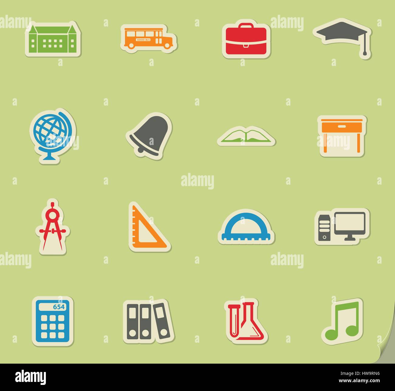 School simply symbol for web icons and user interface Stock Vector ...