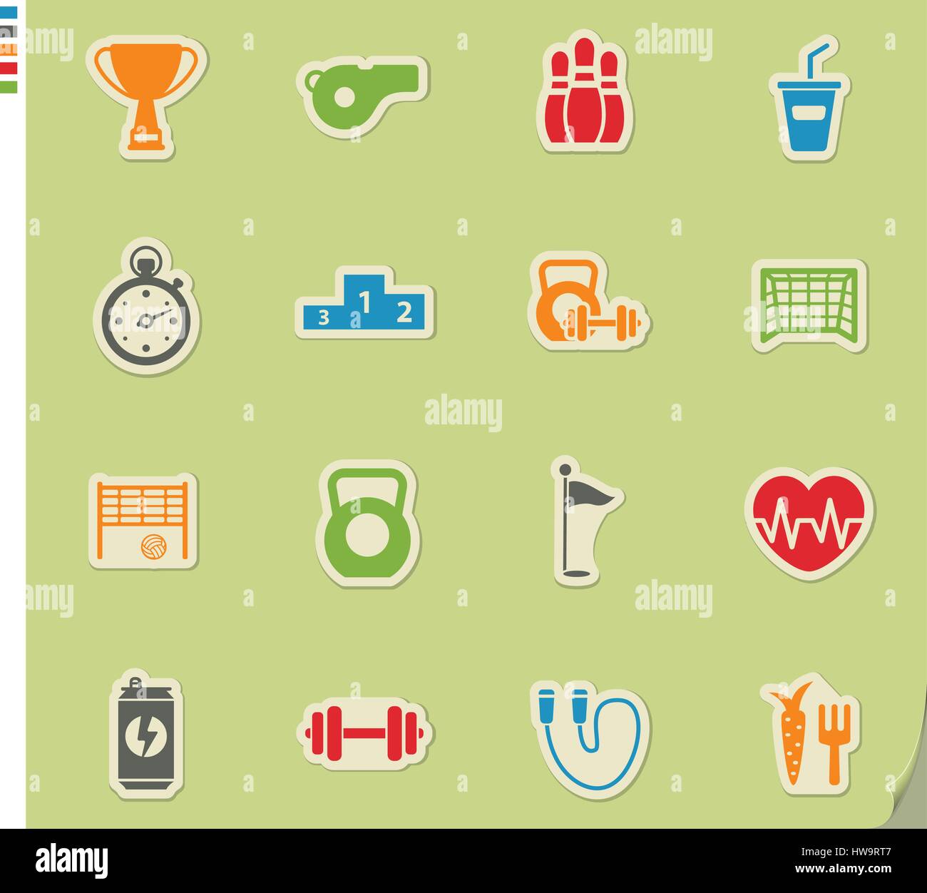 sport web icons for user interface design Stock Vector Image & Art - Alamy