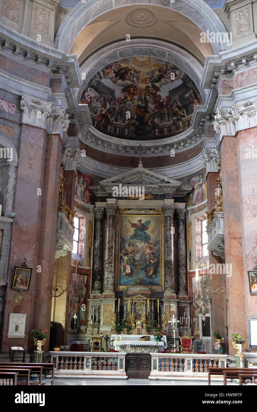 Altarpiece of the Trinity is by Francesco Grandi depicts the Father and ...