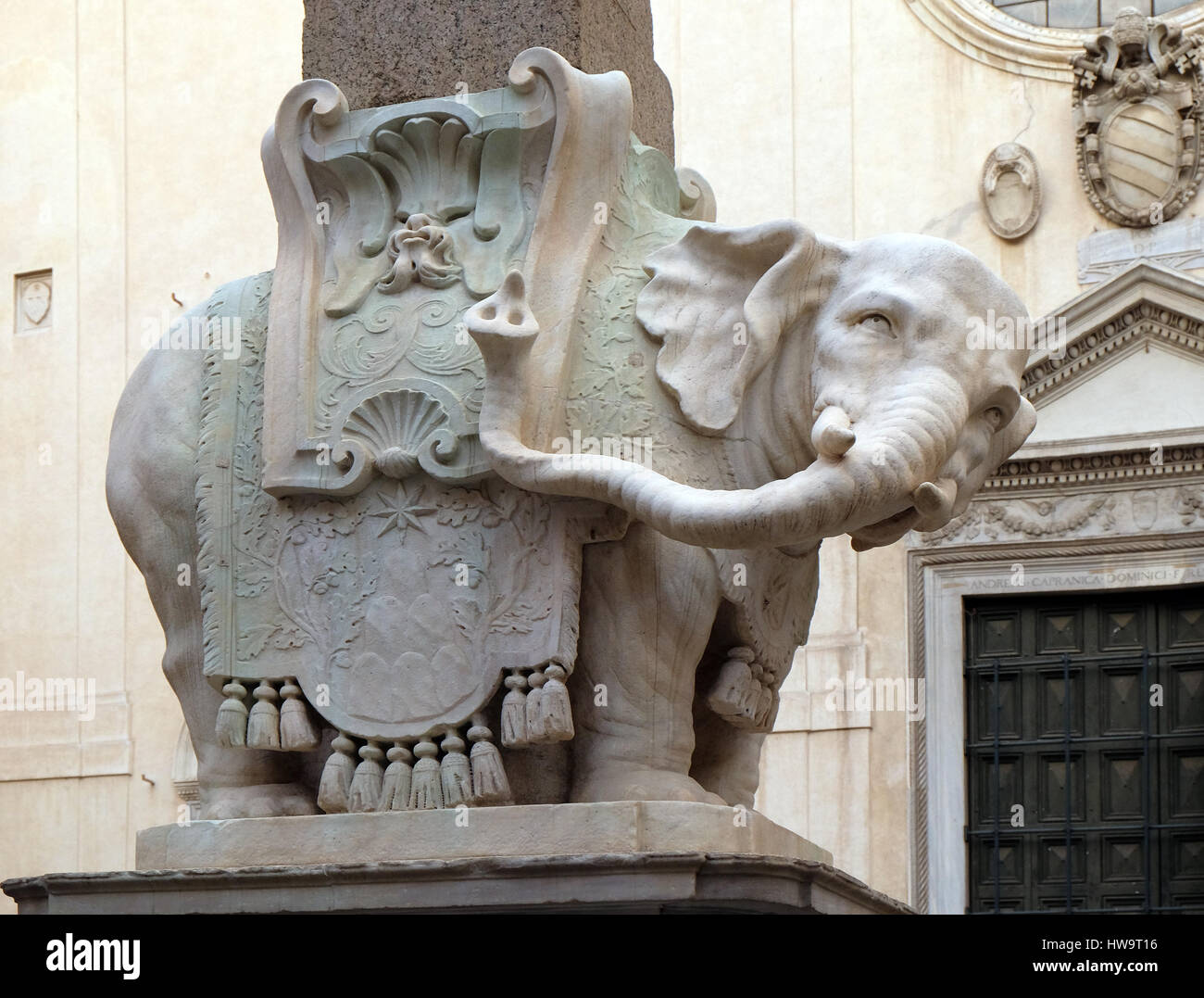 Elephant and Obelisk, designed by Bernini, Basilica Santa Maria Sopra ...