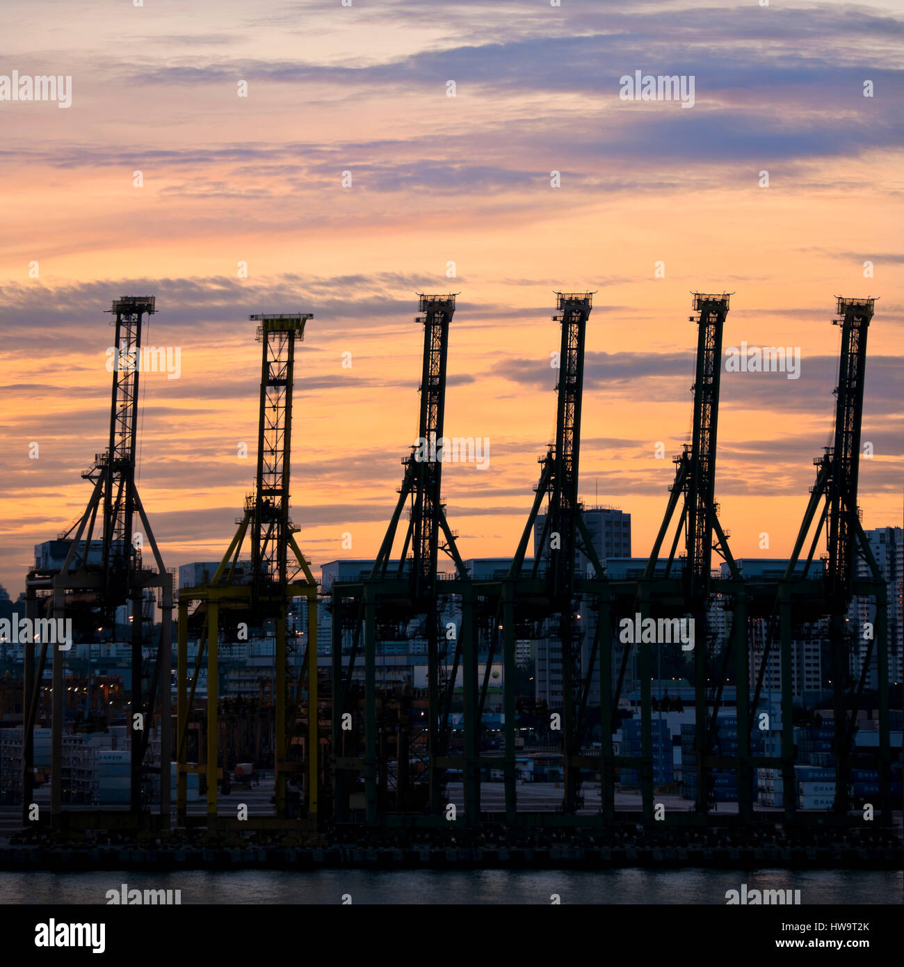 Psa container terminal port singapore hi-res stock photography and ...