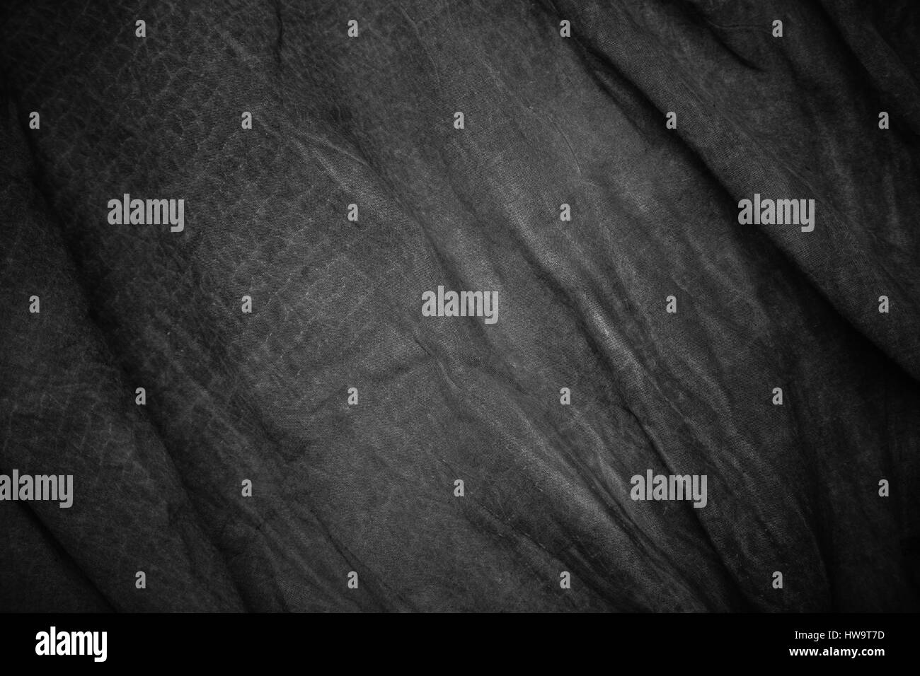 Texture of dark grey crumpled fabric Stock Photo - Alamy