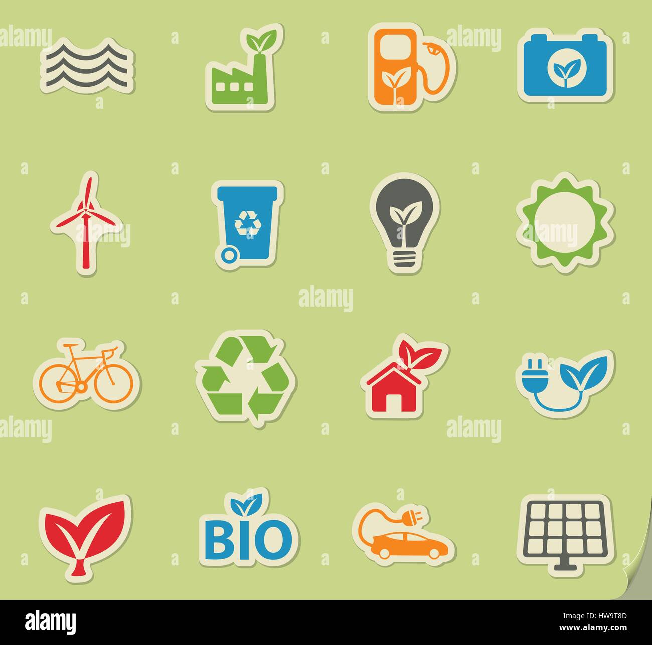 Alternative energy simply symbol for web icons Stock Vector Image & Art ...