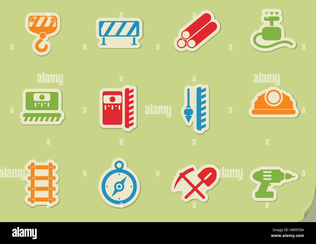 building equipment simply symbol for web icons and user interface Stock ...