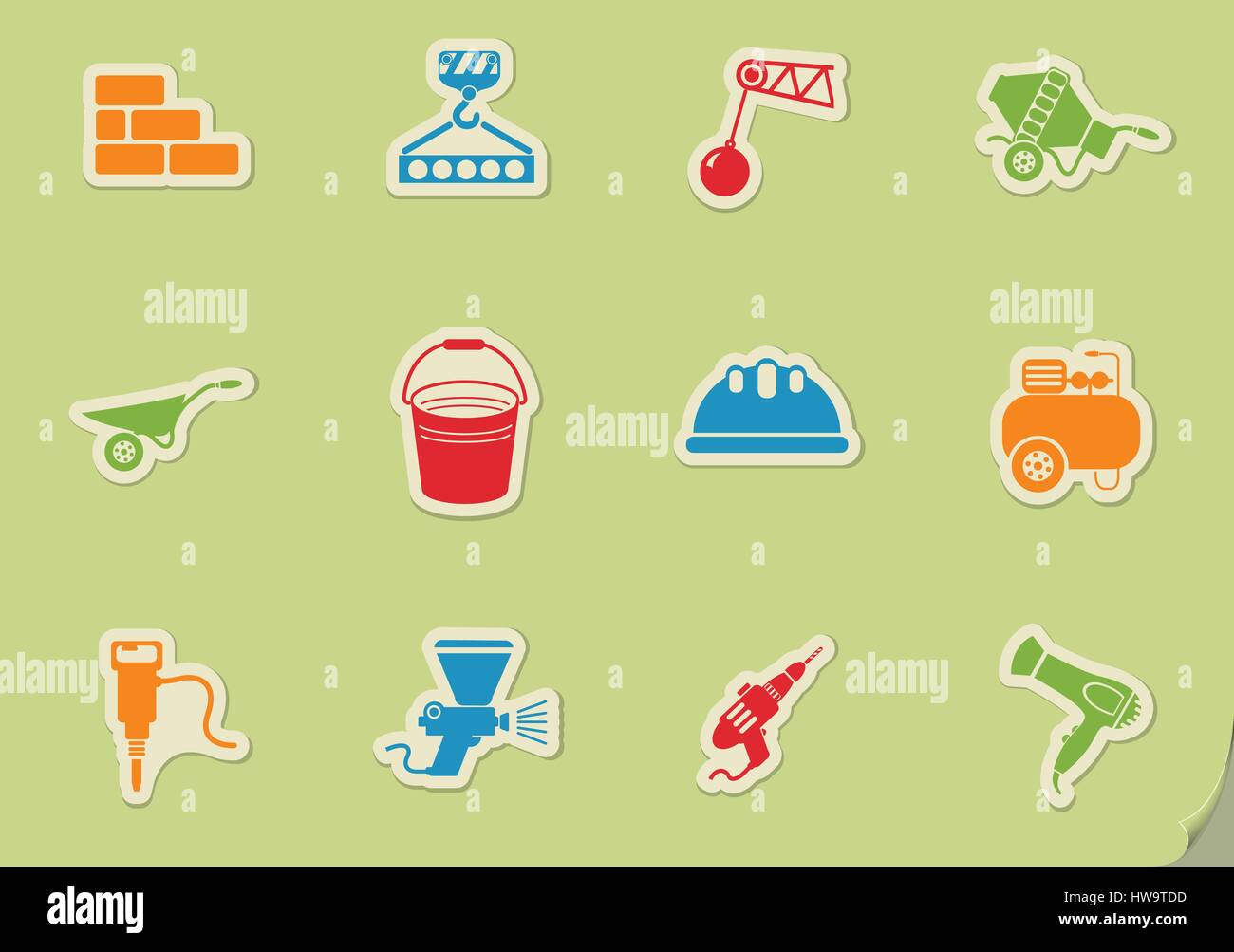 building equipment simply symbol for web icons and user interface Stock ...