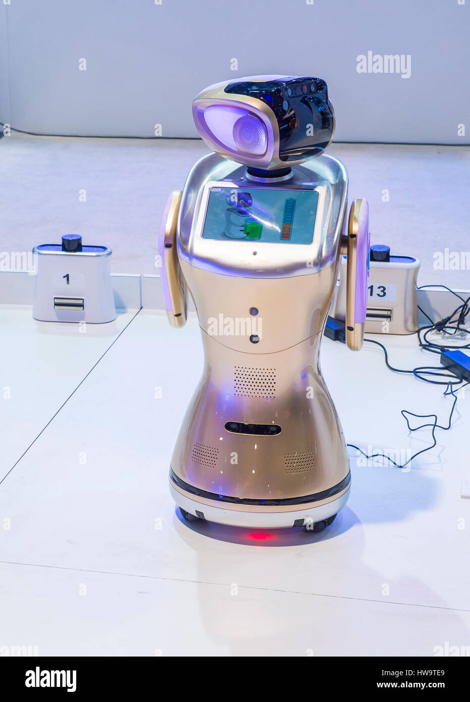 LAS VEGAS - JAN 08 : Robot at the CES Show in Las Vegas, Navada, on ...