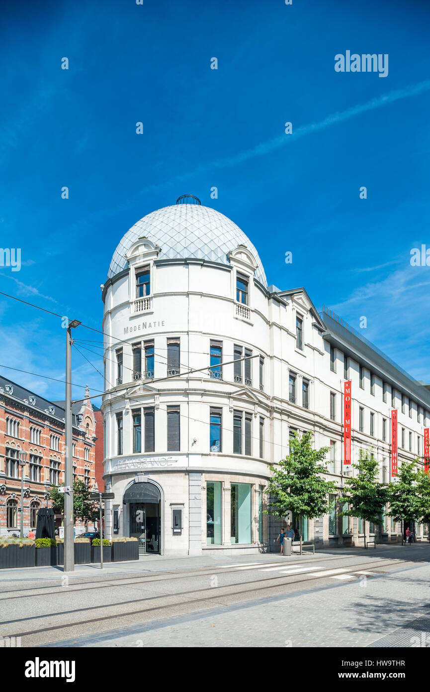 Belgium, Antwerp, Modemuseum - Modenatie - Fashion museum Stock Photo ...