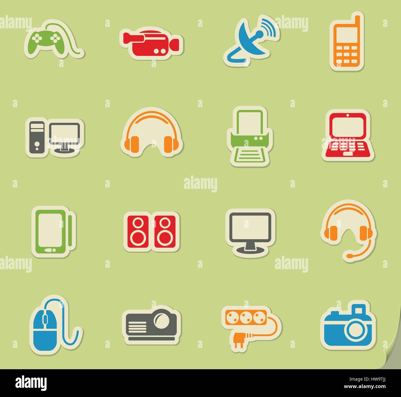 devices web icons for user interface design Stock Vector Image & Art ...