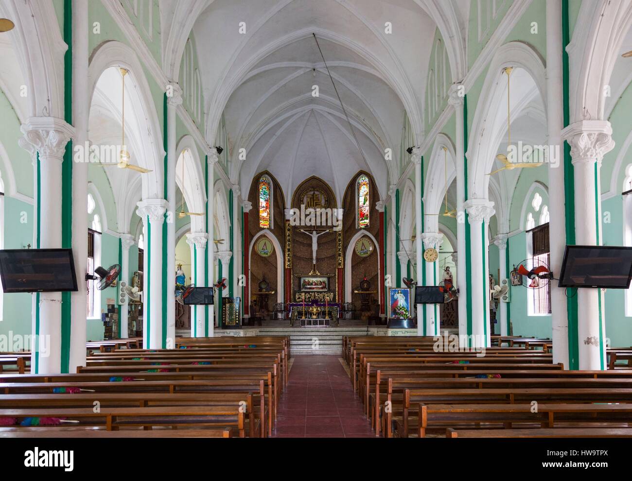 Vietnam, Ho Chi Minh City, Cholon, Chinatown Area, Cha Tam Church ...