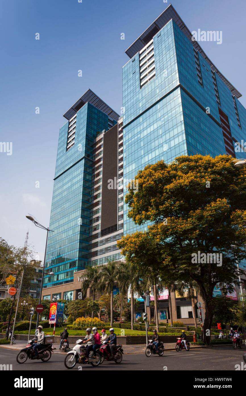 Vietnam, Ho Chi Minh City, Vincom Center Building, exterior Stock Photo ...