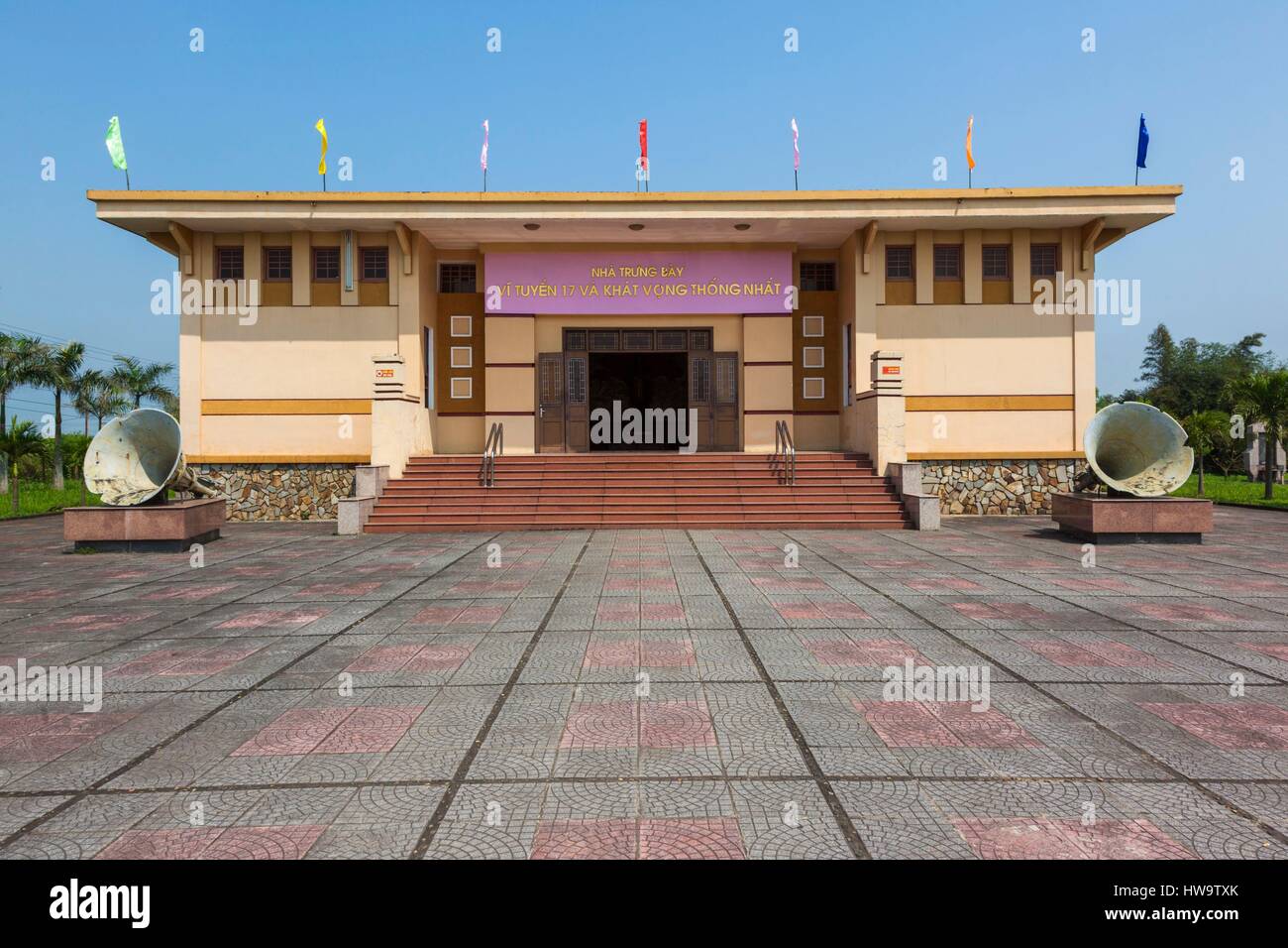 Vietnam, DMZ Area, Quang Tri Province, Ben Hai, war memorial at site of ...