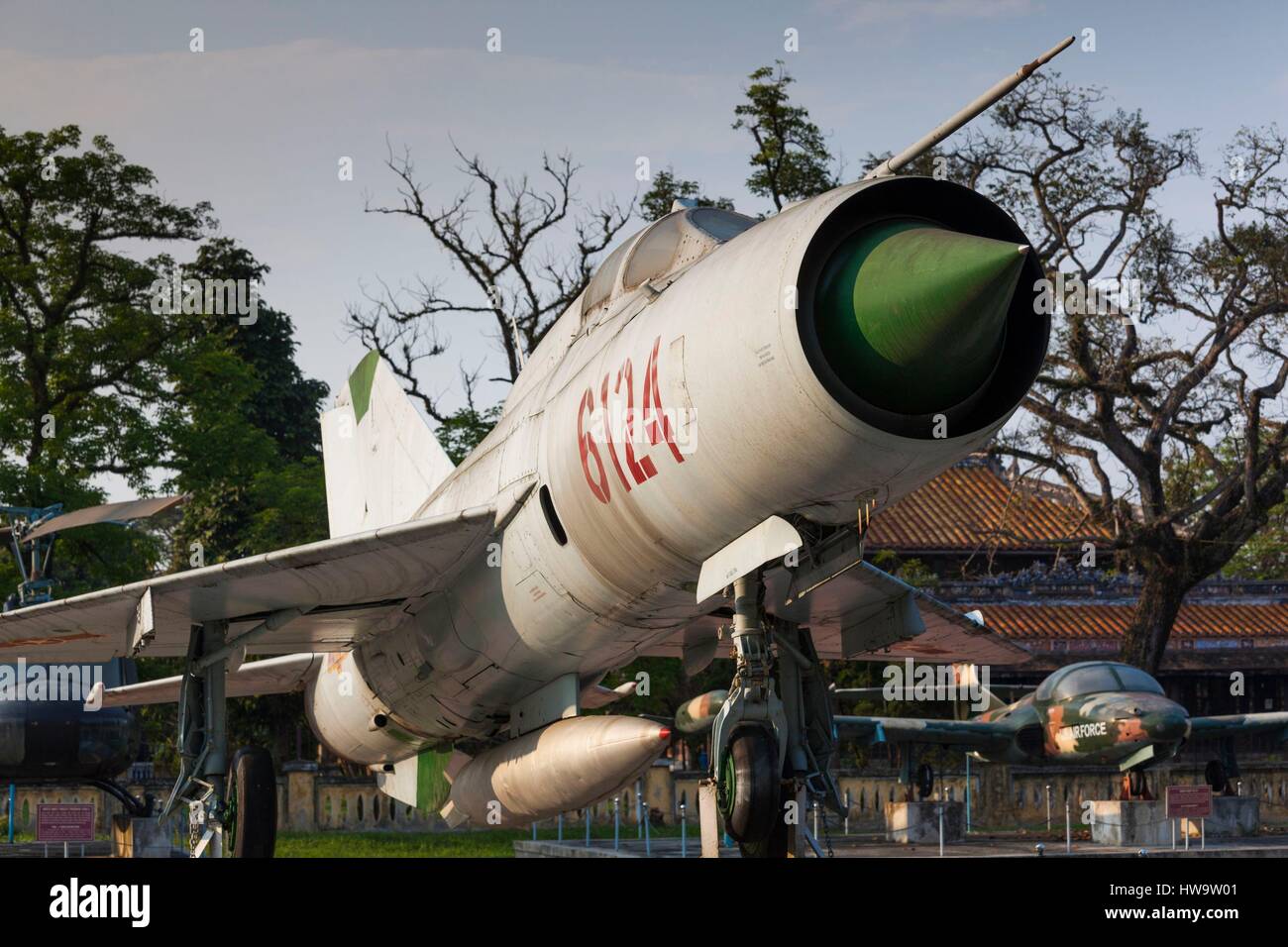Vietnam, Hue, Military Museum, Vietnam War-era, Soviet Mig-21 fighter ...