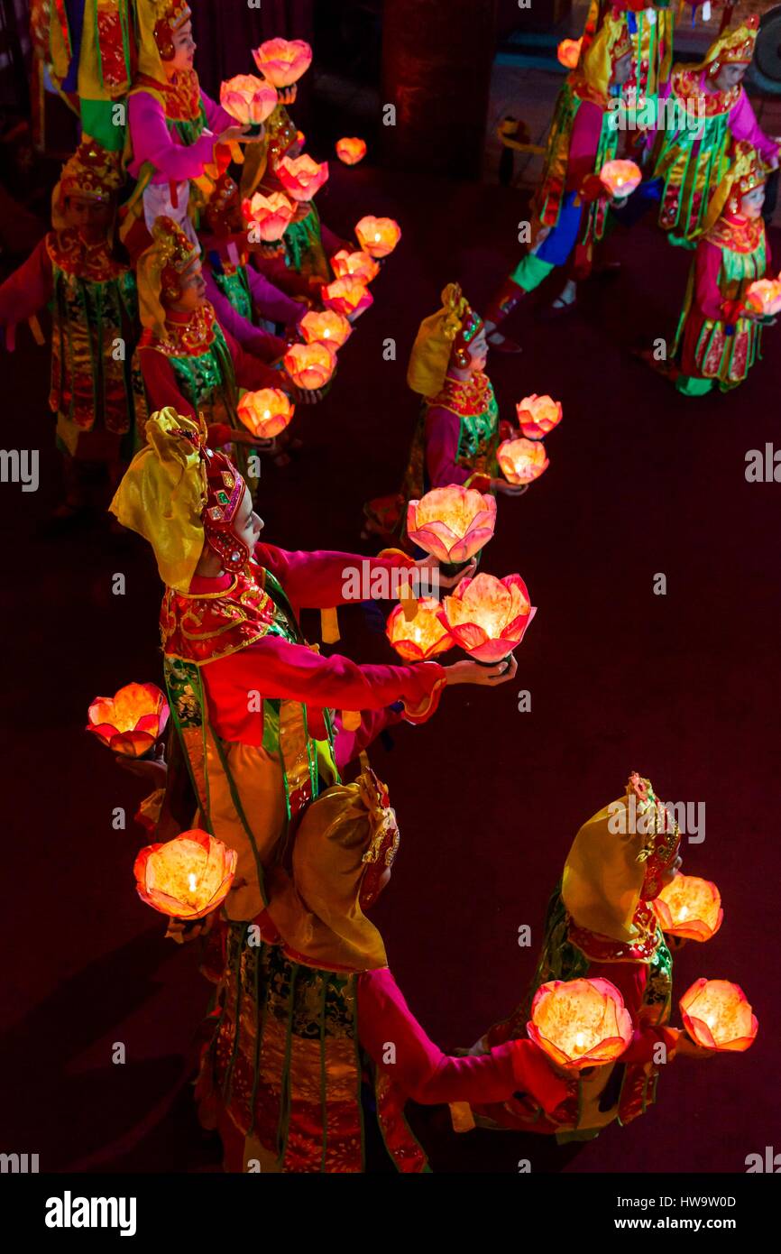 Vietnam, Hue, Hue Imperial City, Royal Theater, performance of ...