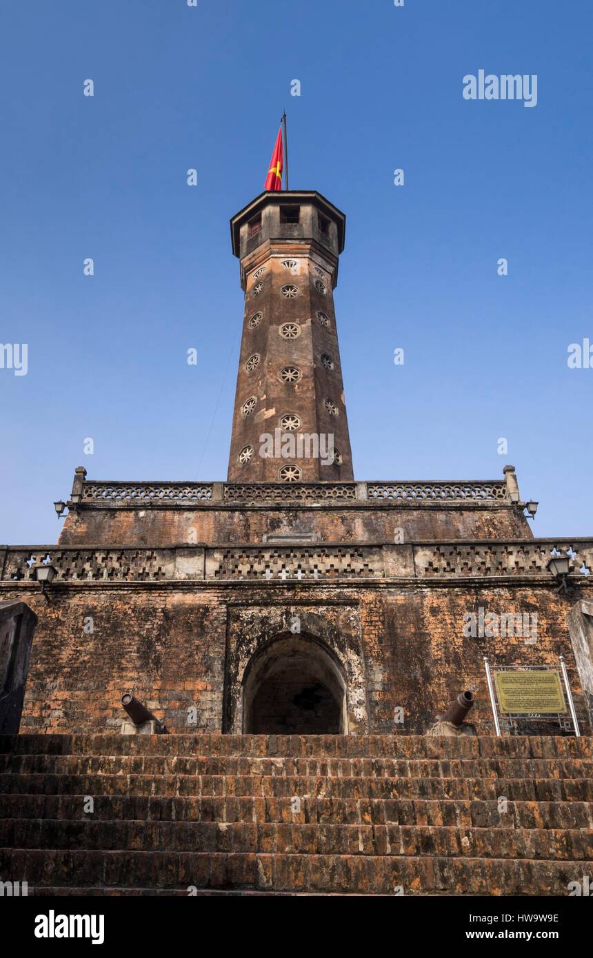 Vietnam, Hanoi, The Flag Tower Stock Photo - Alamy